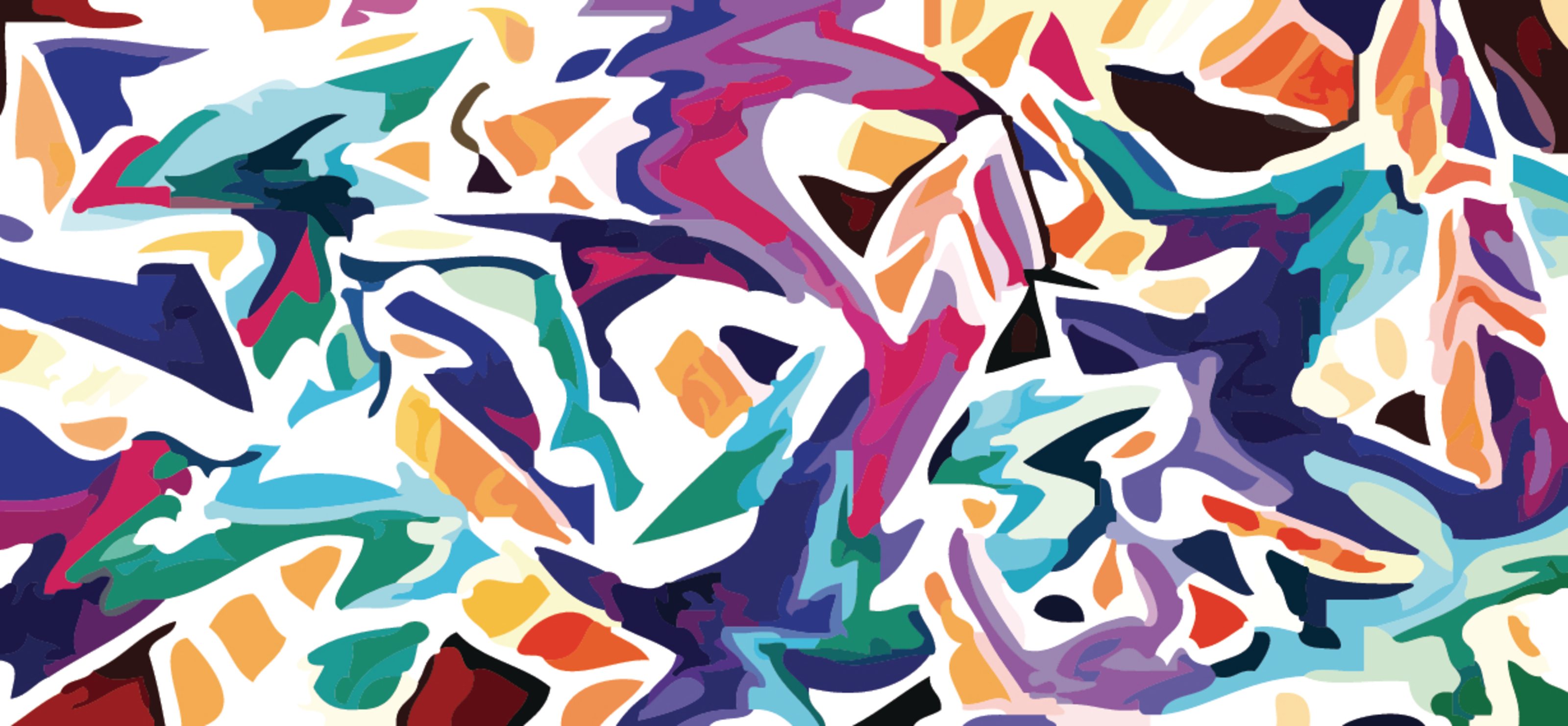 Colorful Abstract Graffiti Style Mural - Murals Your Way