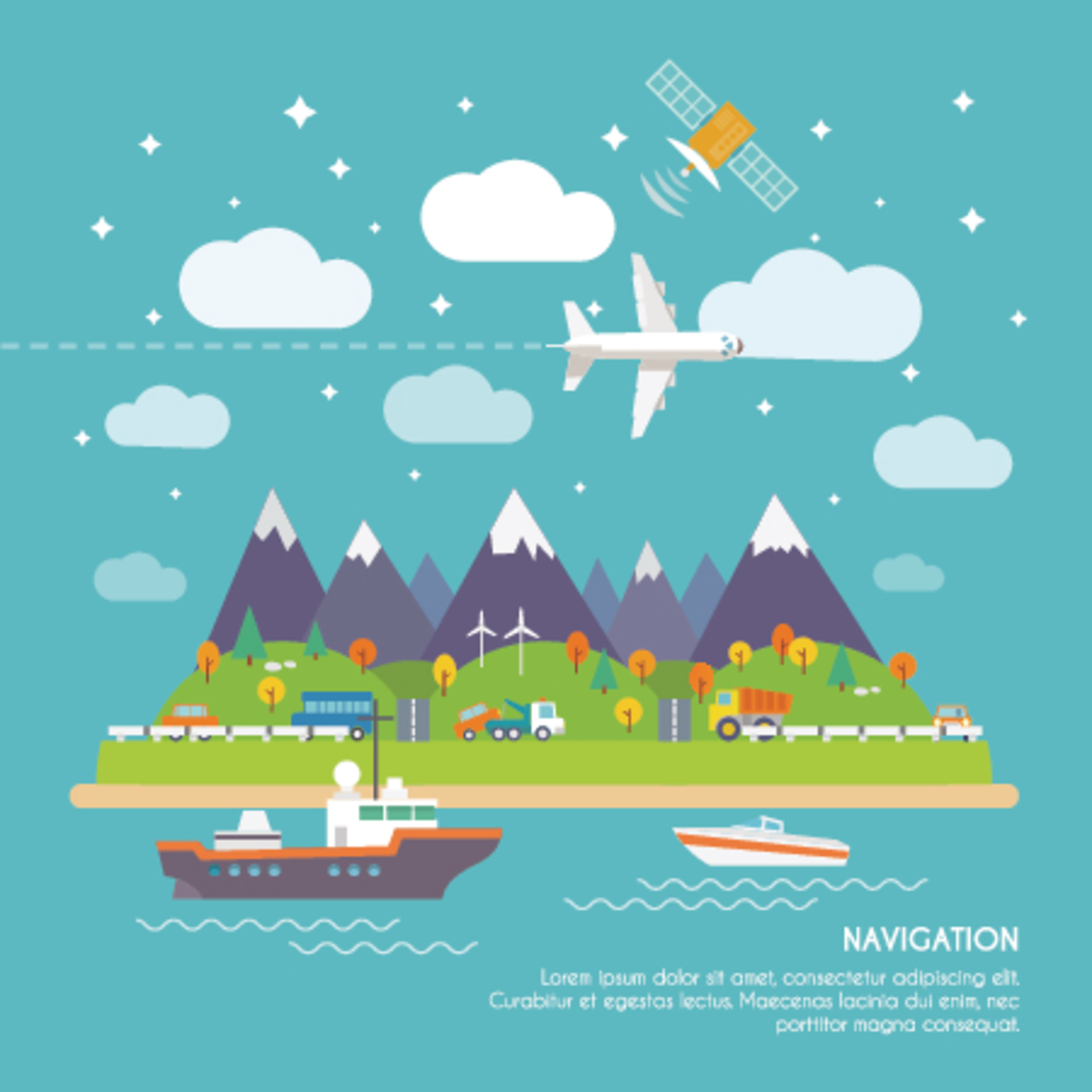 Ways Of Transportation Wall Mural - Murals Your Way