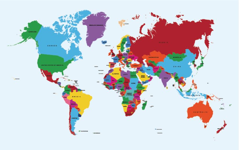 World Maps To Color Colouring World Map (All Ages) – Edu Toys