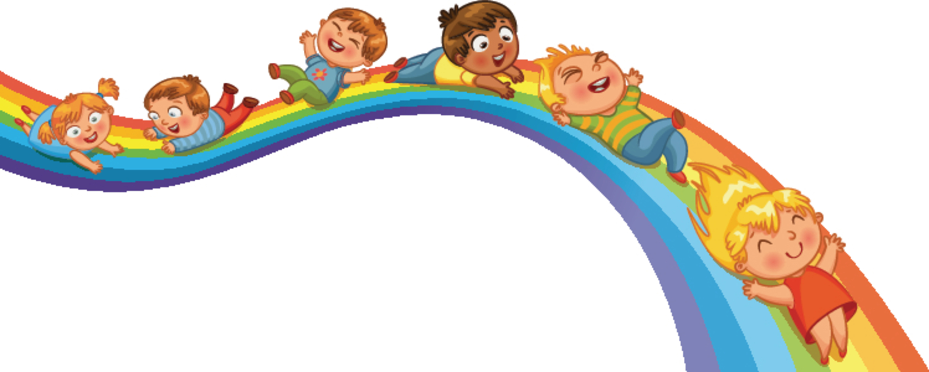 Rainbow Slide Wall Mural - Murals Your Way