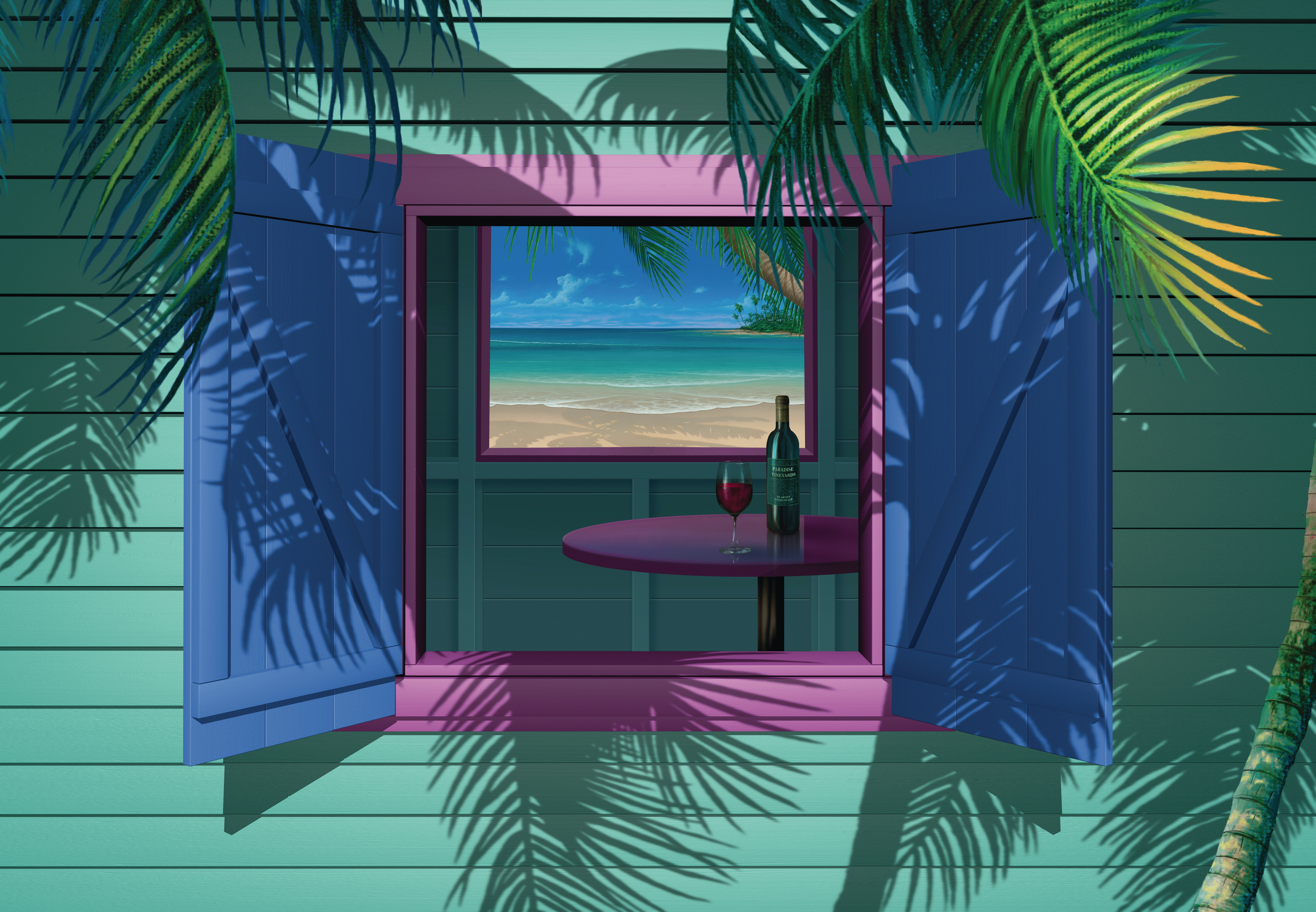View Of A View Mural By David Miller - Murals Your Way