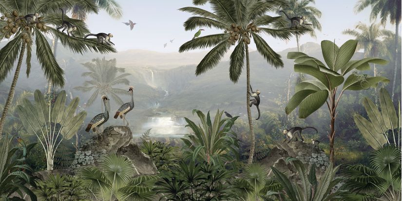 Monkey Sanctuary Wallpaper Mural - Murals Your Way