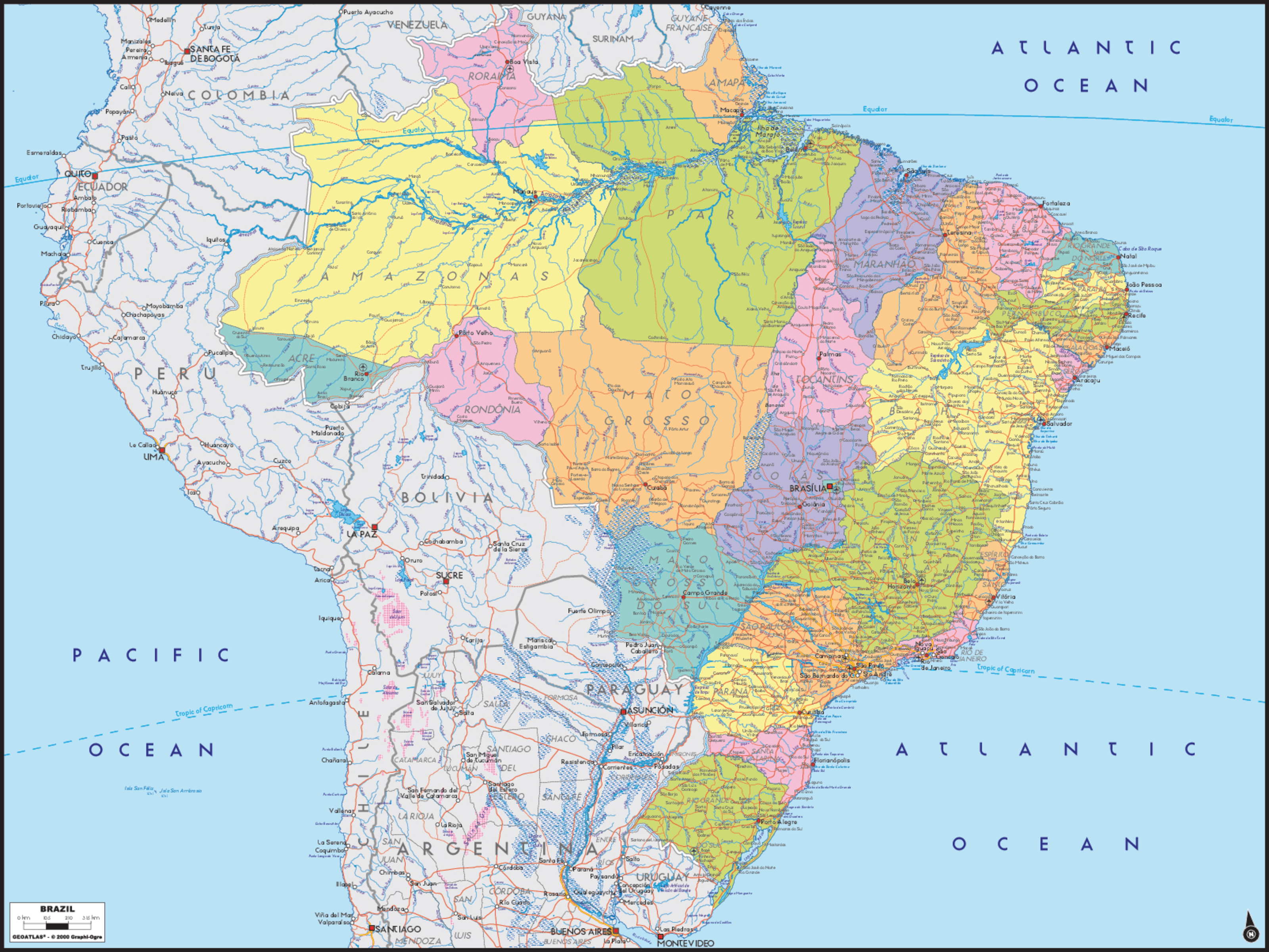 Brazil 2 Mural - EGI Maps - Murals Your Way