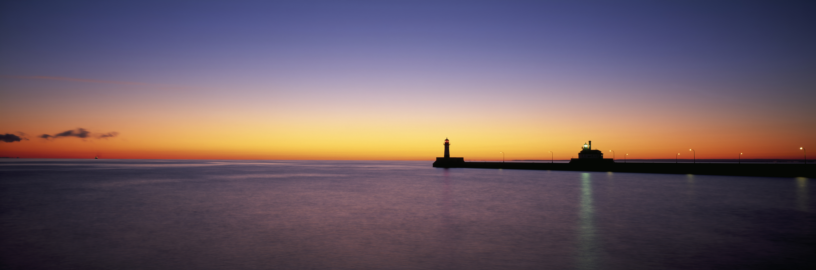 Silhouette Of A Lighthouse Wall Mural - Murals Your Way