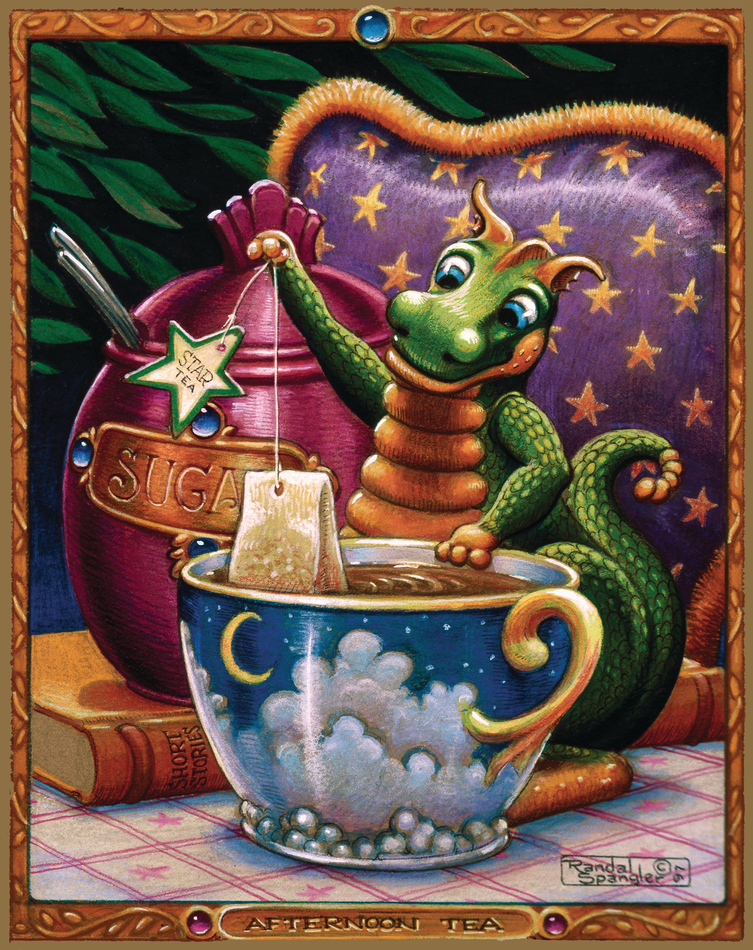 Afternoon Tea (Spangler) Mural - Murals Your Way