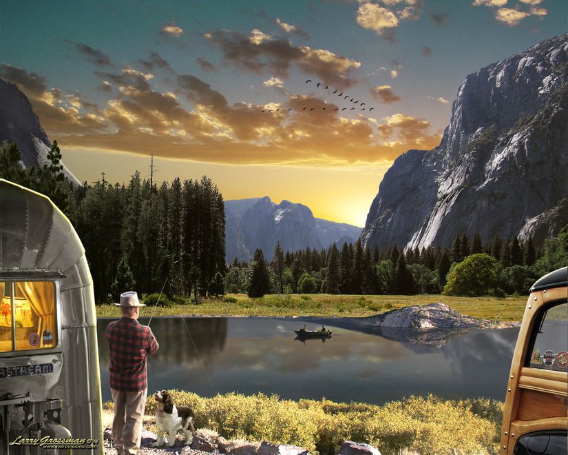 Camping USA Wall Mural - Murals Your Way