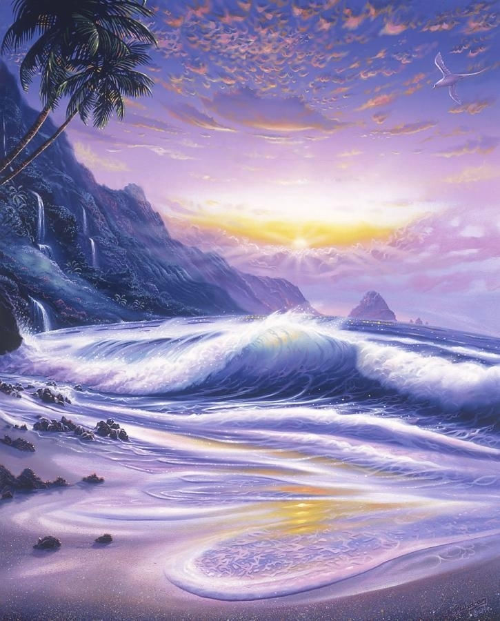 Tropic Sunrise Mural - Steve Sundram - Murals Your Way