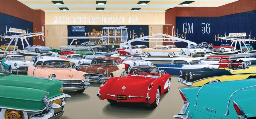 Motorama 1956 Wall Mural - Murals Your Way