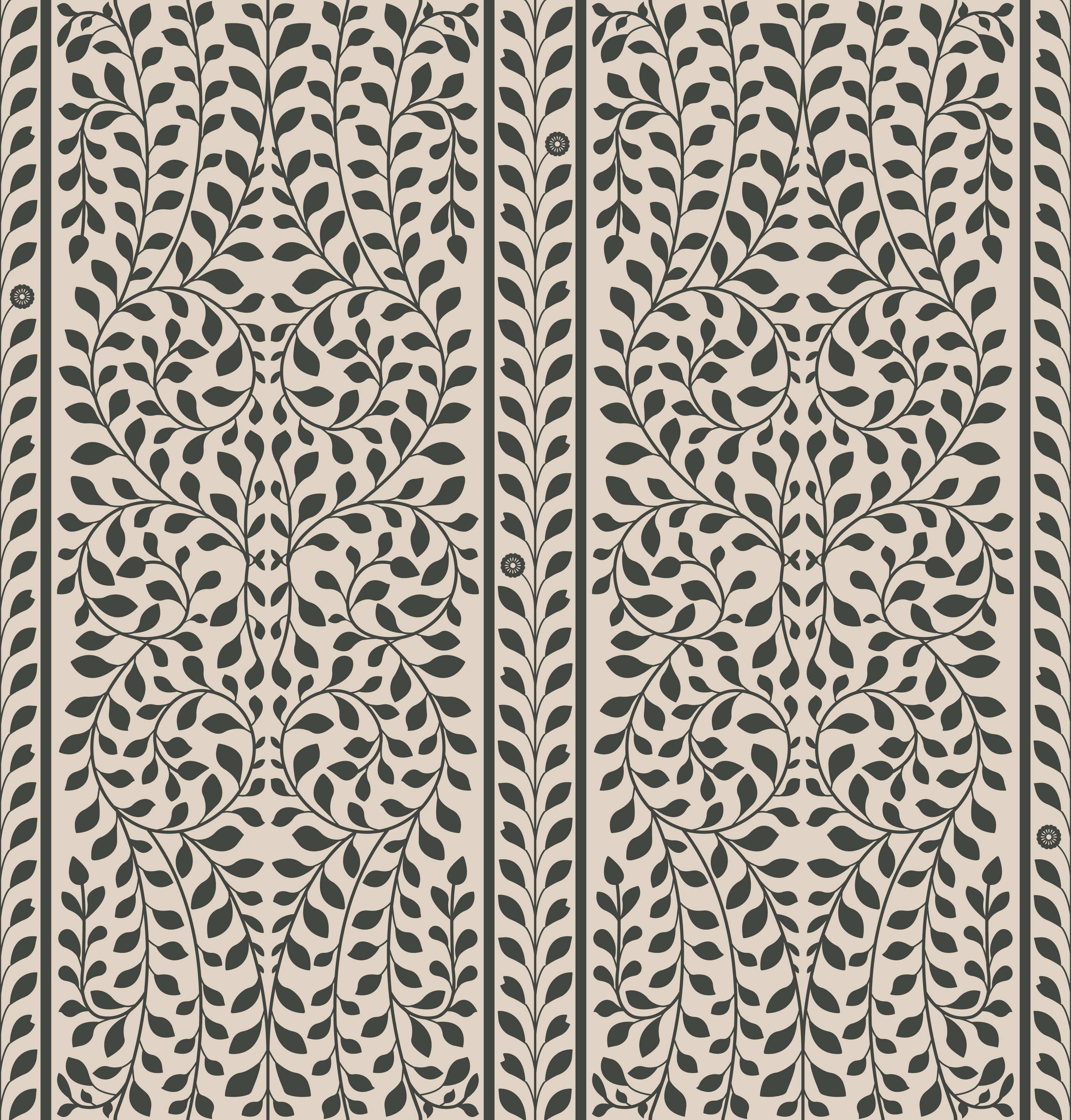 Linen Iron Inlay Pattern Wallpaper - Murals Your Way