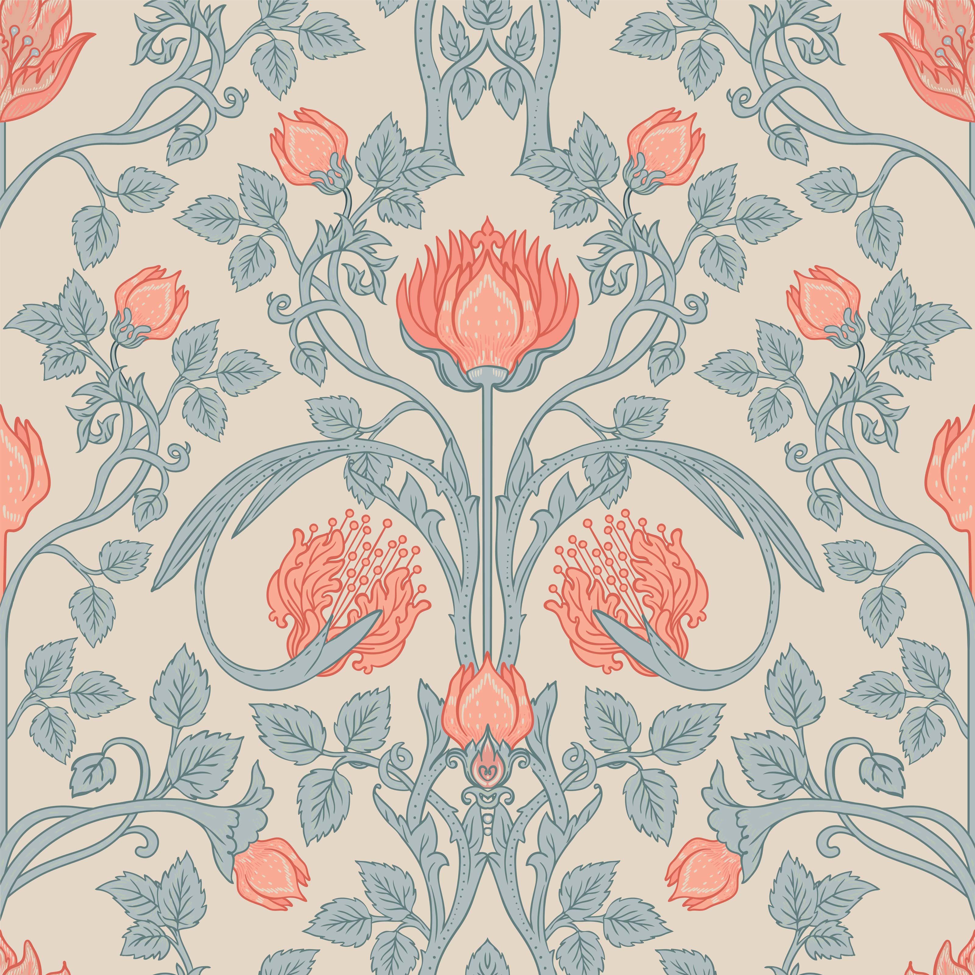 Enchanting Floral Pattern Wallpaper - Murals Your Way