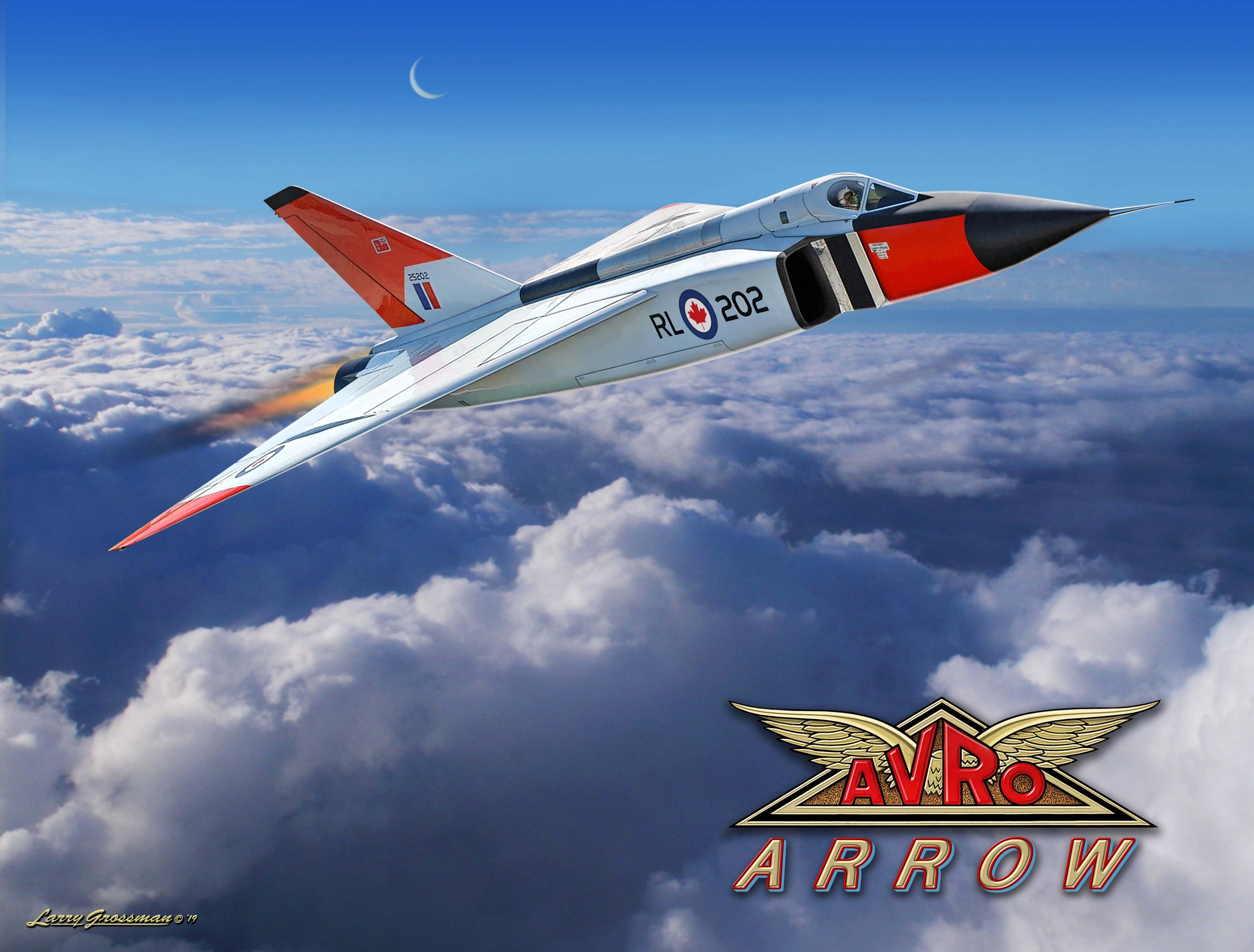 Avro Arrow Plane Wall Mural - Murals Your Way