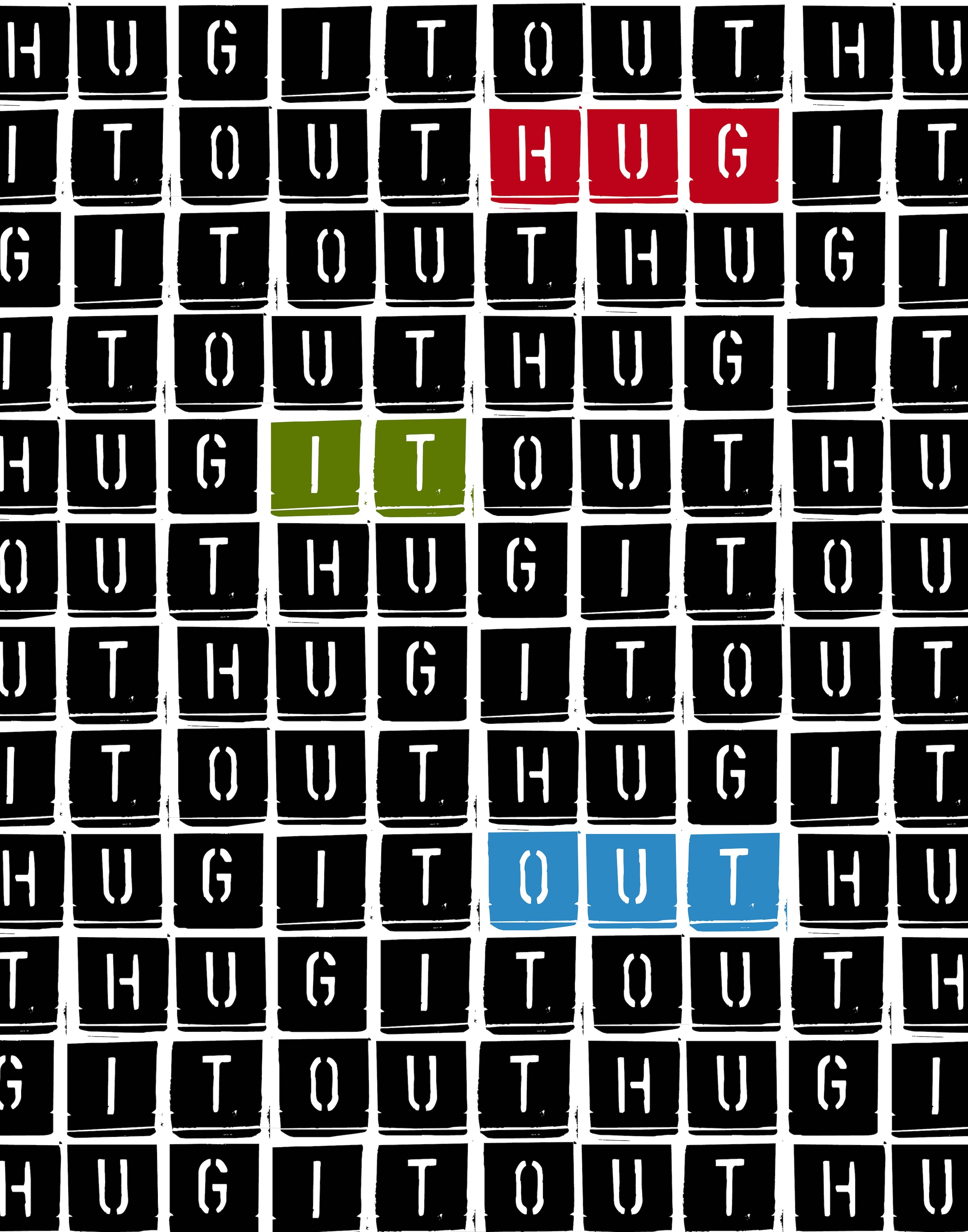 Hug It Out 2 Mural - Murals Your Way