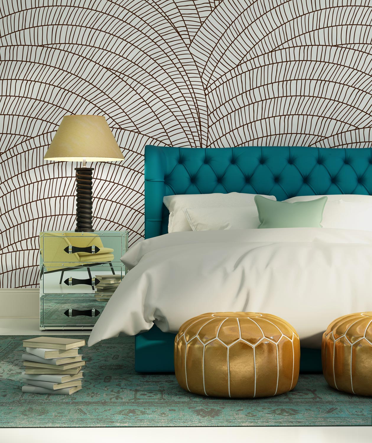 Seamless Texture Of Abstract Circles Mural - Murals Your Way