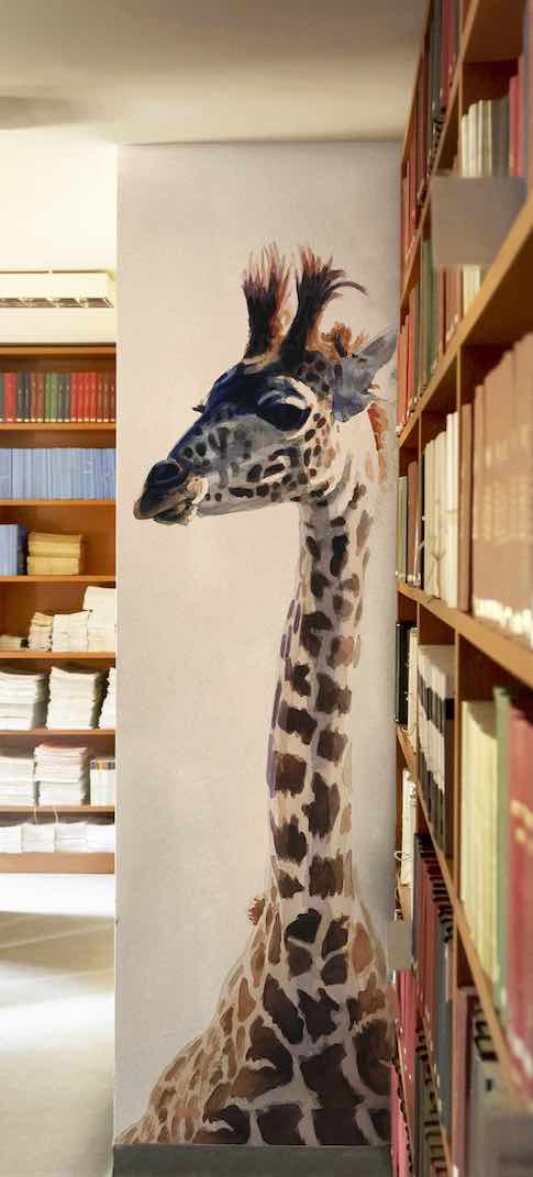 Little Giraffe Mural - Murals Your Way