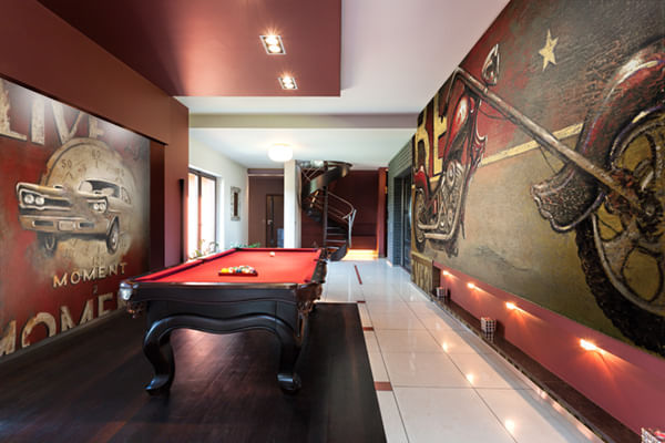 Motivational Red Classic Car Wall Mural - Murals Your Way