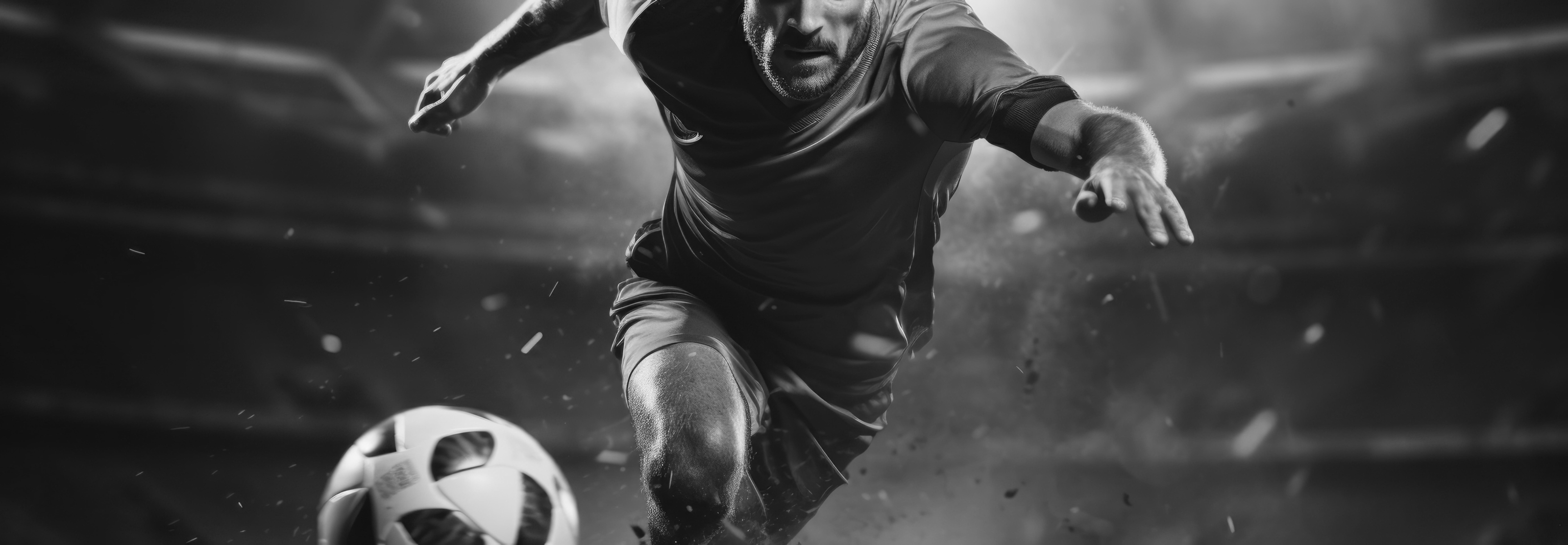 Soccer Player Running Up The Field Wall Mural - Murals Your Way