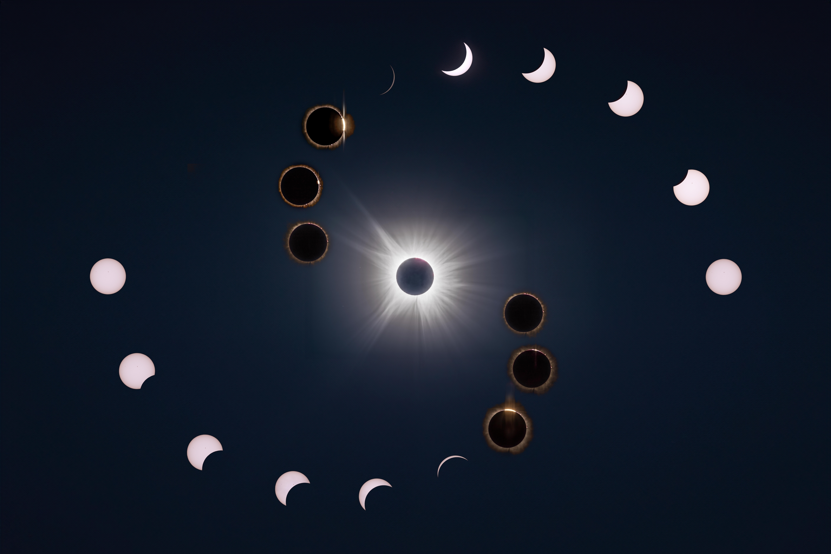 2024 Eclipse Earth Shine Wall Mural - Murals Your Way