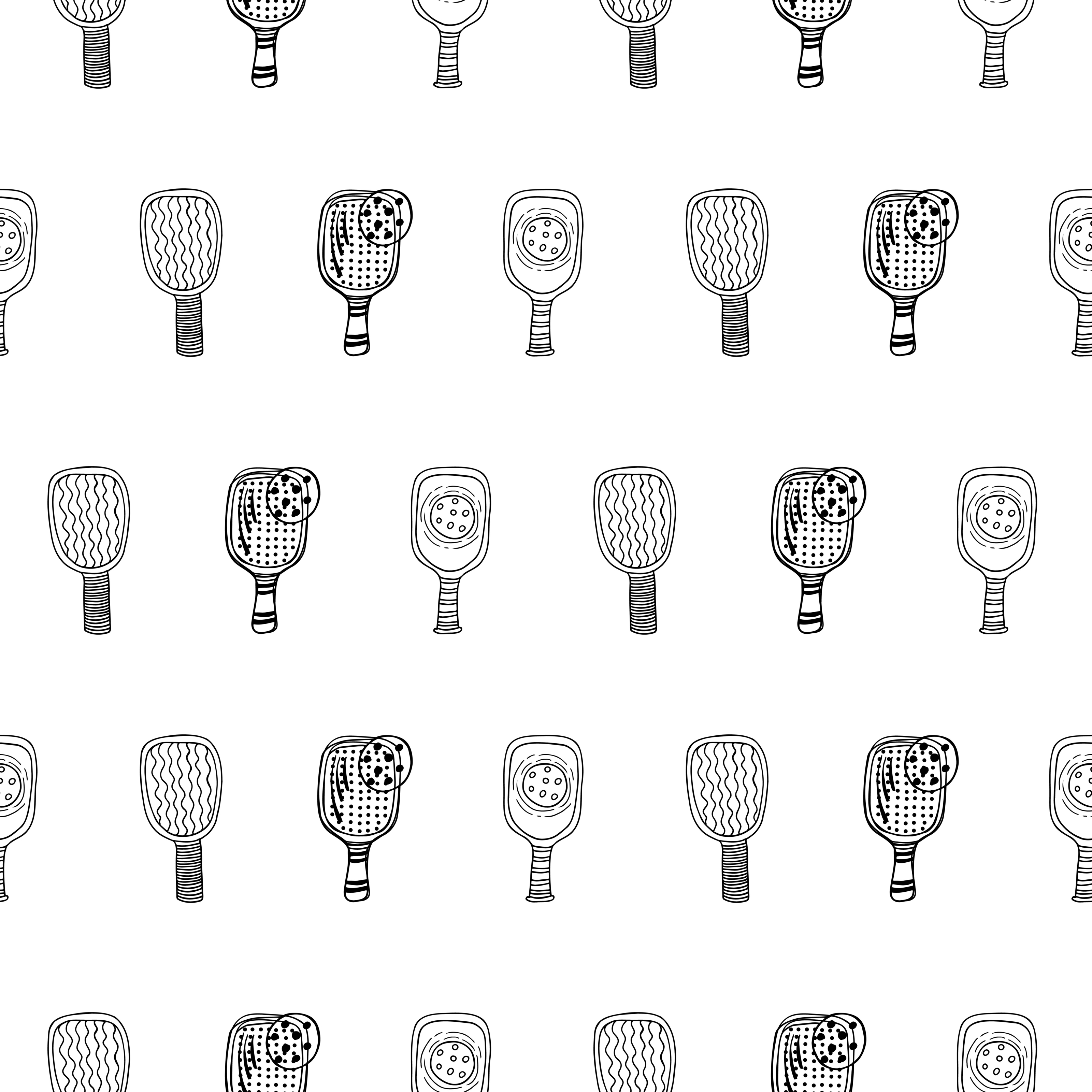 Pickleball Paddle Pattern Wallpaper - Murals Your Way