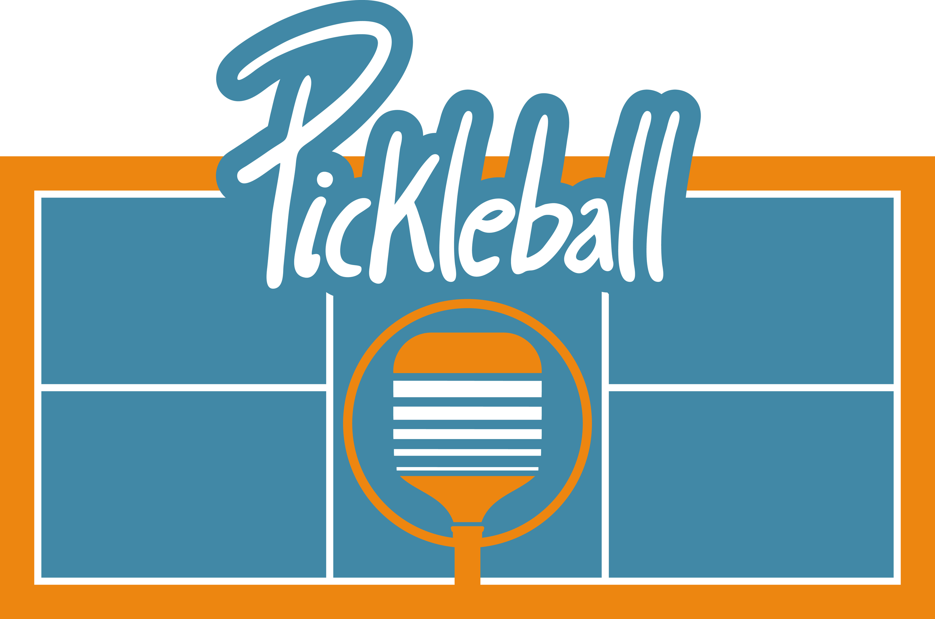 Pickleball Illustration Wallpaper Mural - Murals Your Way