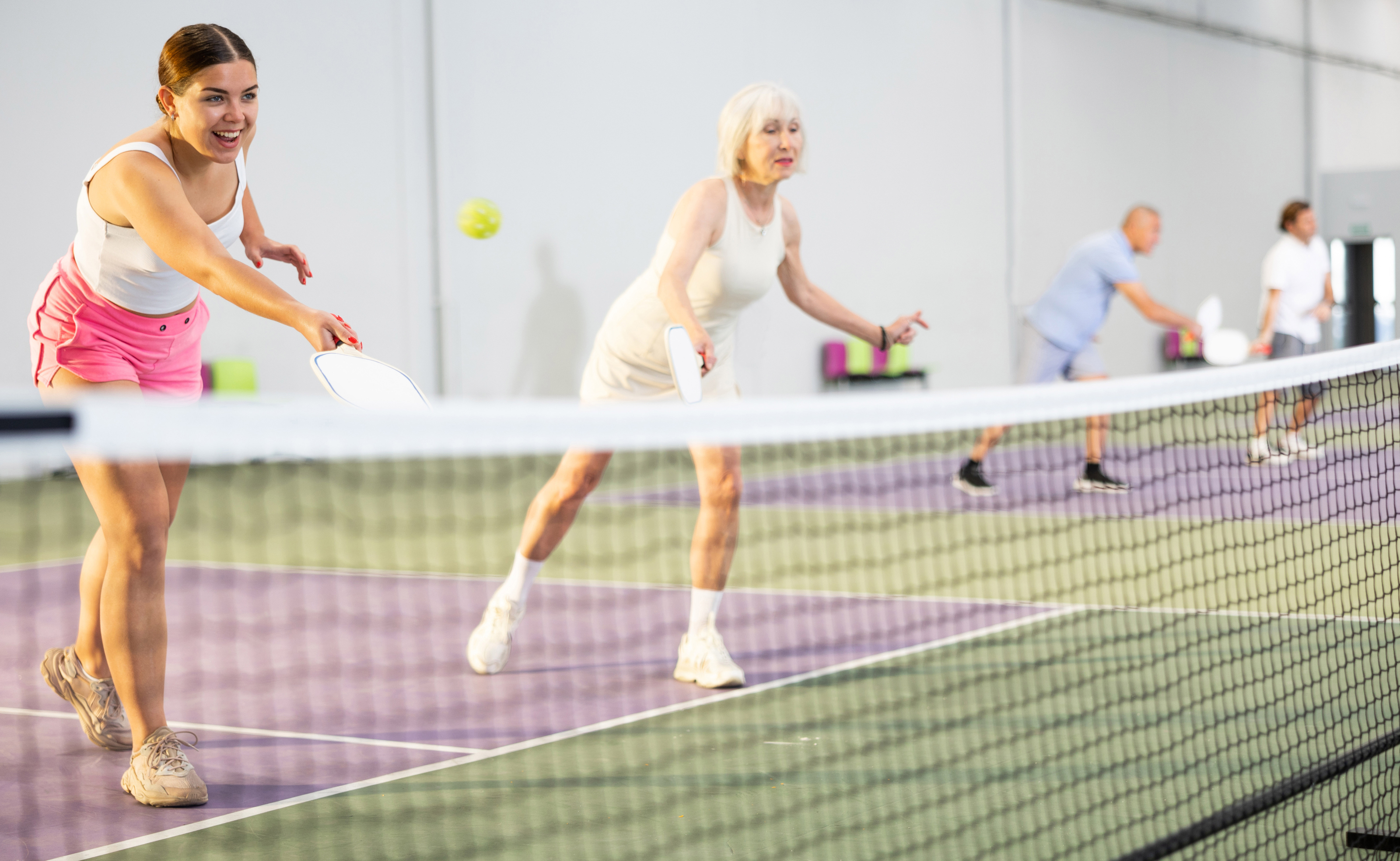 Female Pickleball Players Wall Mural - Murals Your Way