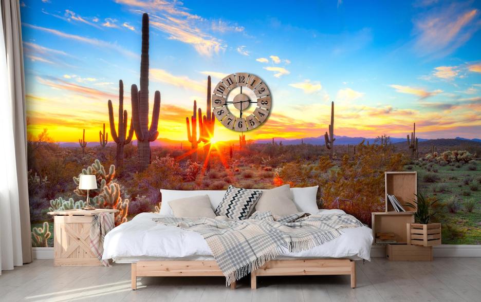 Sunset Desert Wall Mural - Murals Your Way