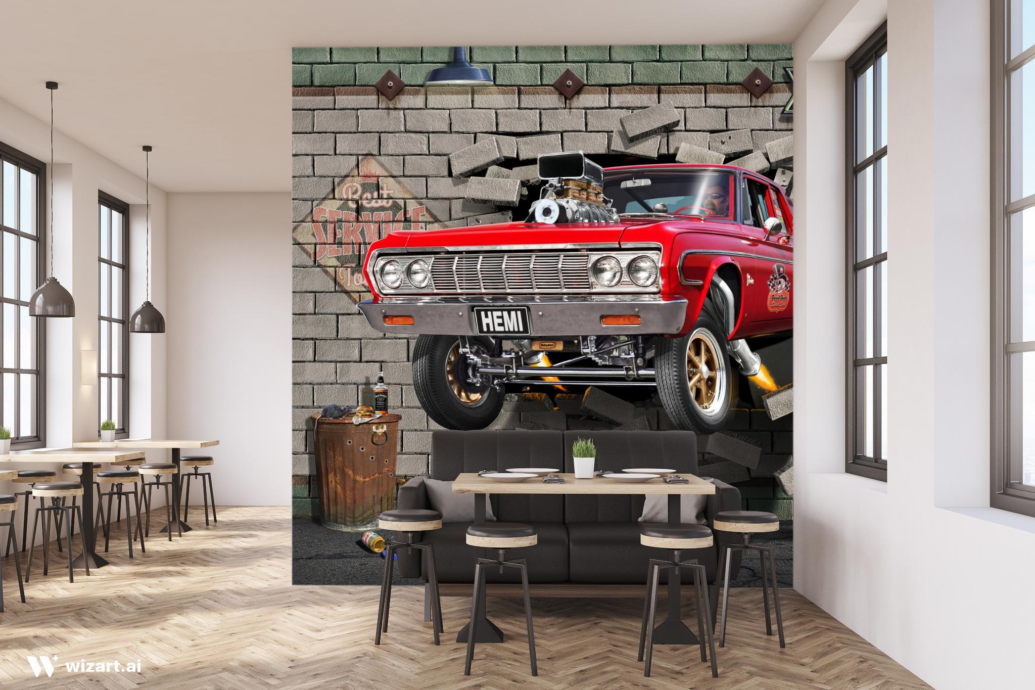 Break on Thru Mopar Wall Mural - Murals Your Way