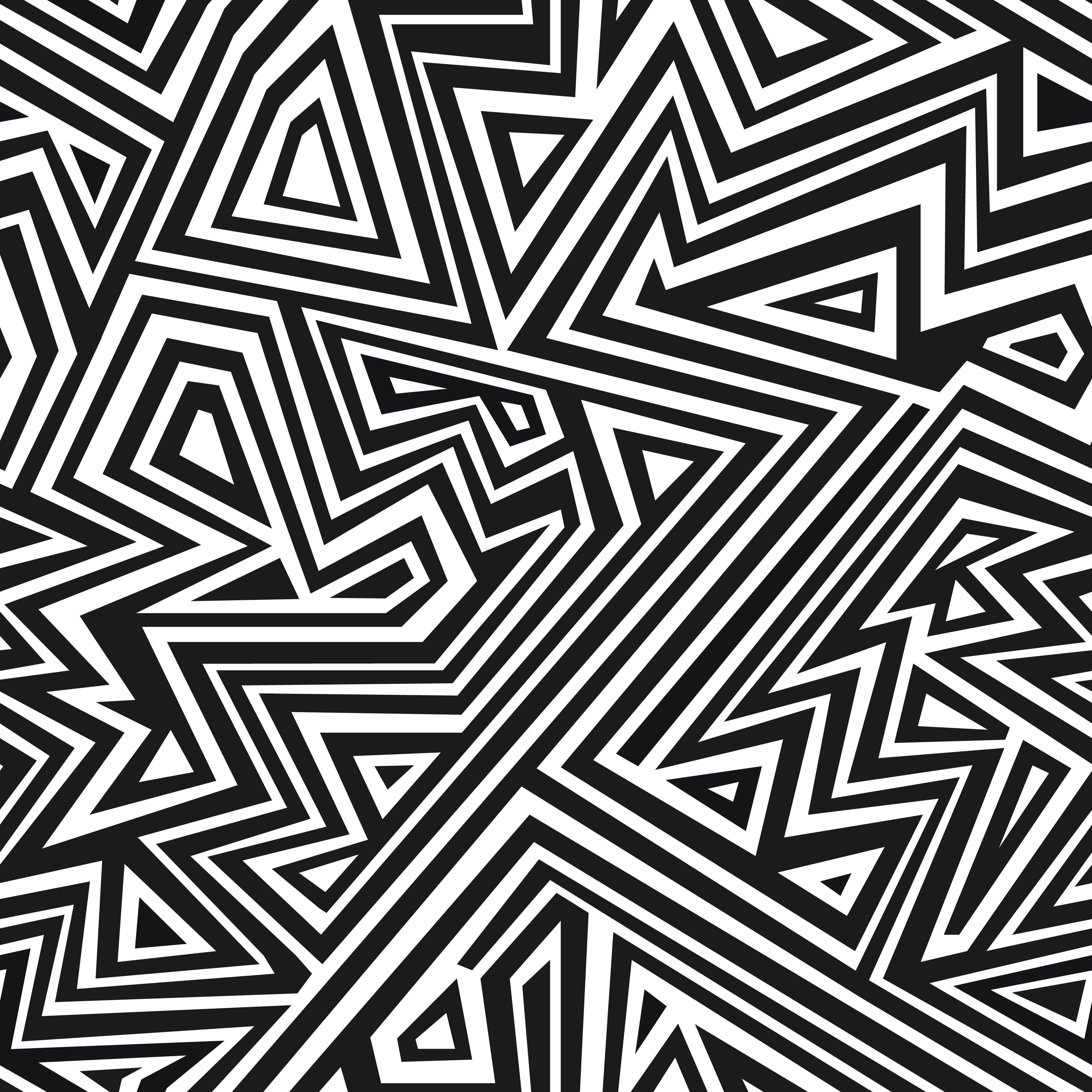 Crazy Zigzags Pattern Wall Mural - Murals Your Way