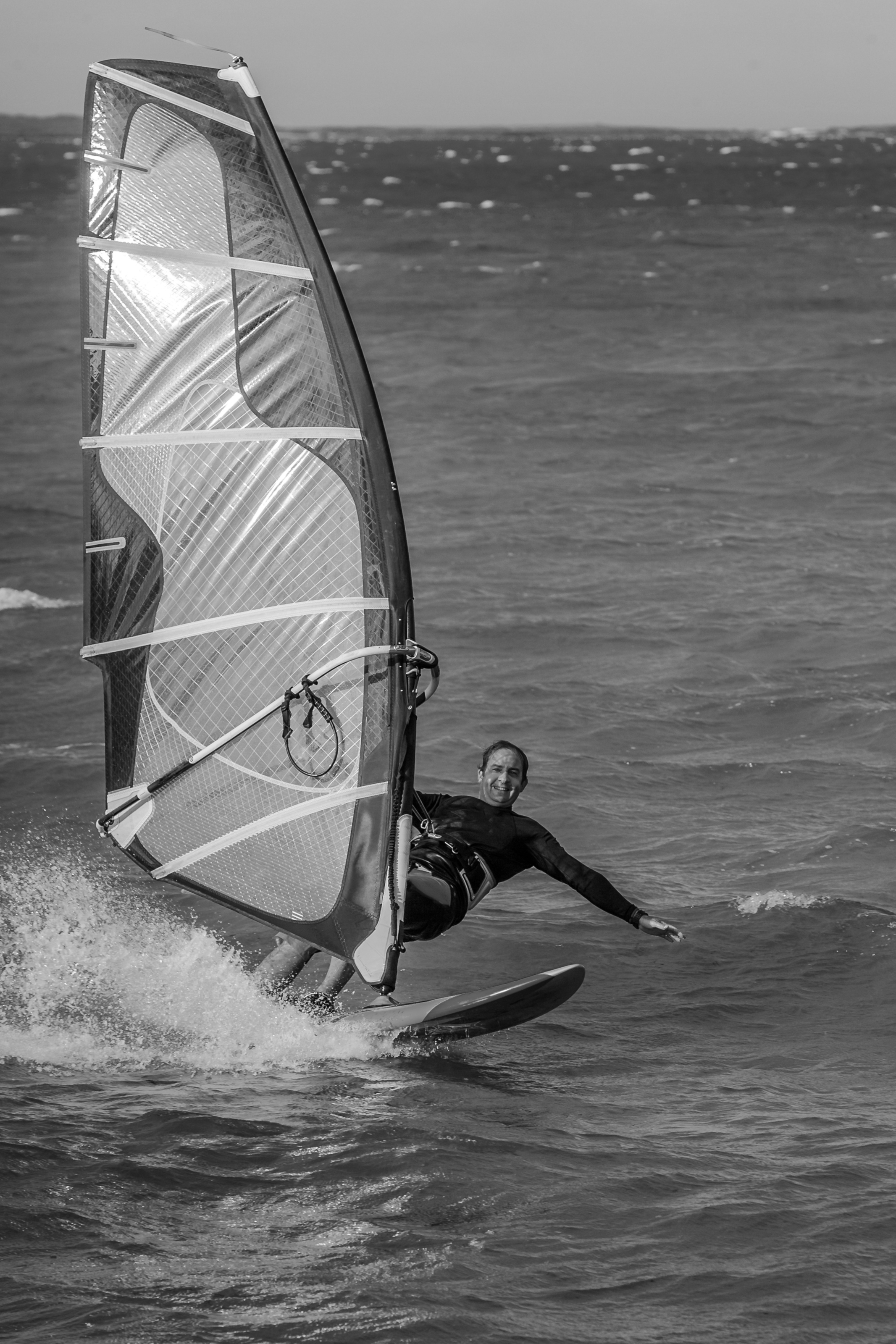 Windsurfer In The Lagoon Wall Mural - Murals Your Way